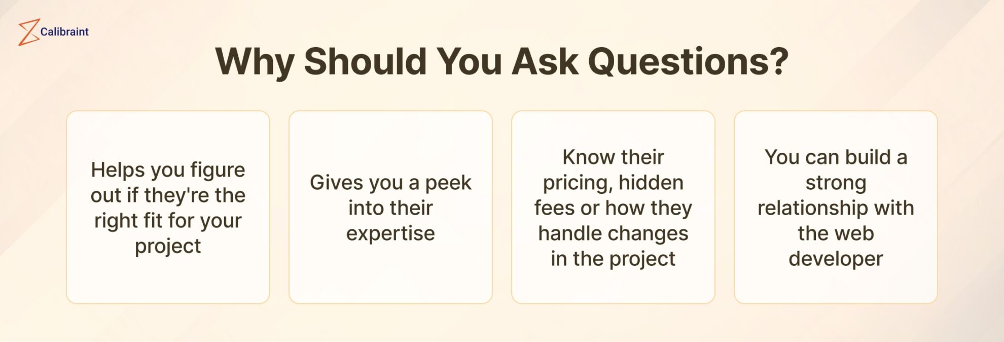 10 Key Questions To Ask When Hiring A Web Developer | Calibraint